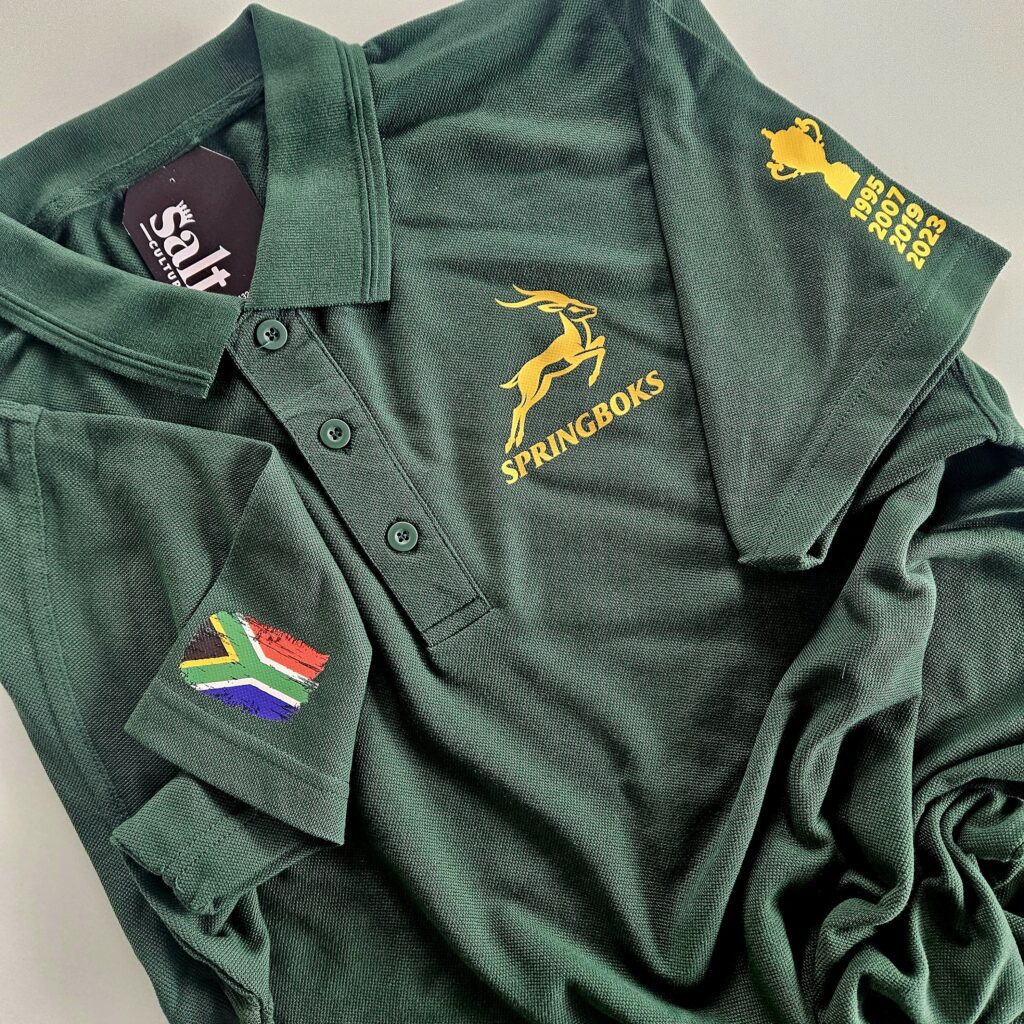 Bottle Green Springboks Mens Polo Shirt - Salt Culture